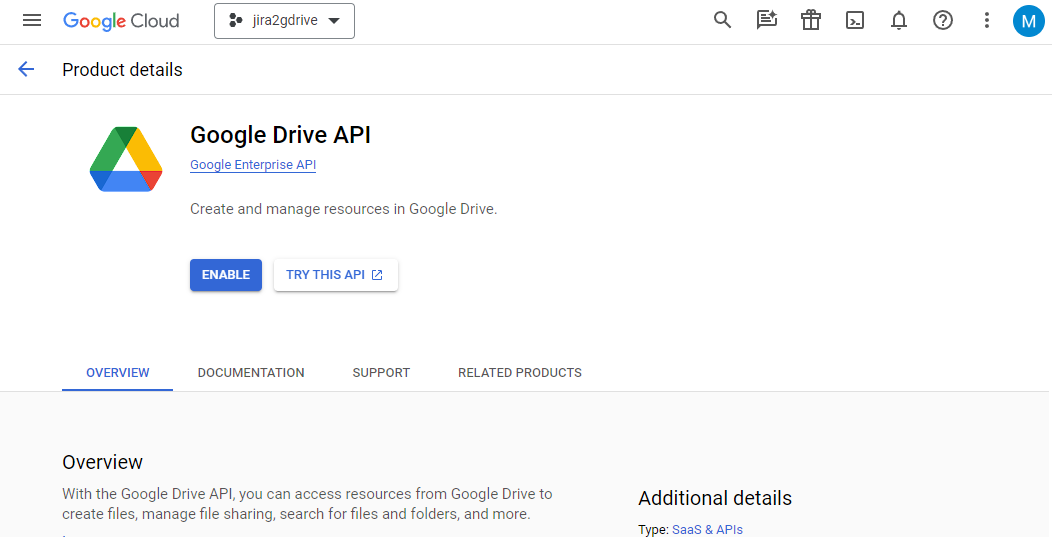 How to enable the Google Drive API - MUBA Software