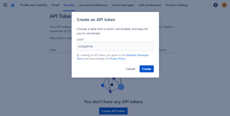 How to create API keys for Jira - MUBA Software